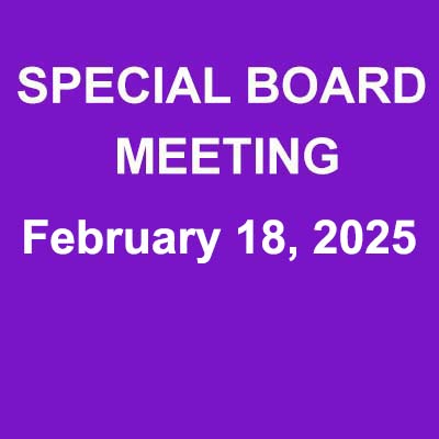 February 18 2025 Special Board Meeting Board Of Education Events